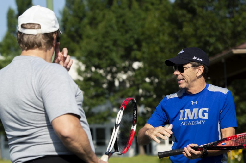 Retired Professional Jimmy Arias Holds Tennis Clinic - The Chautauquan ...