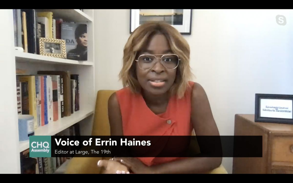 Co-founder of The 19th Errin Haines explores the role of journalism in ...