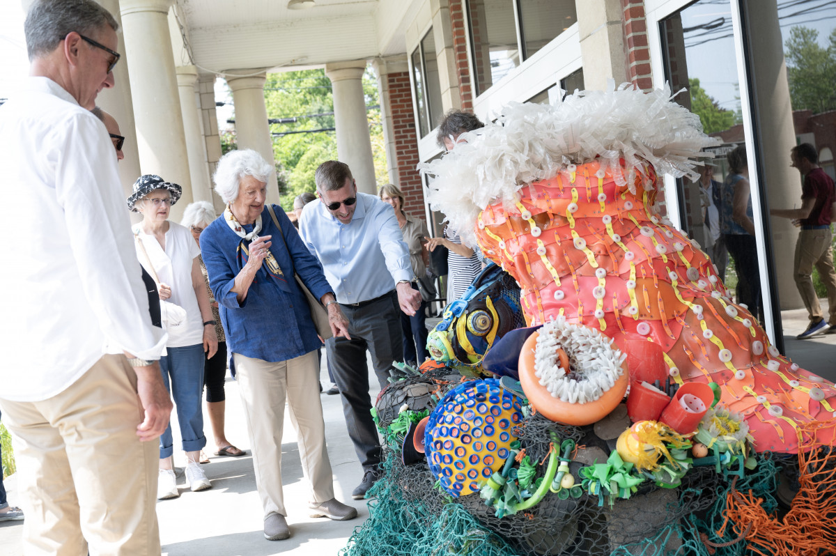 Plastic-pollution art installations make splash at Institution - The ...